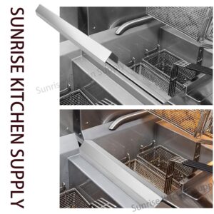 Sunrise Kitchen Supply Stainless Steel Deep Fryer Joining Strip/Connector (23 3/8"L x 2 3/8"W)