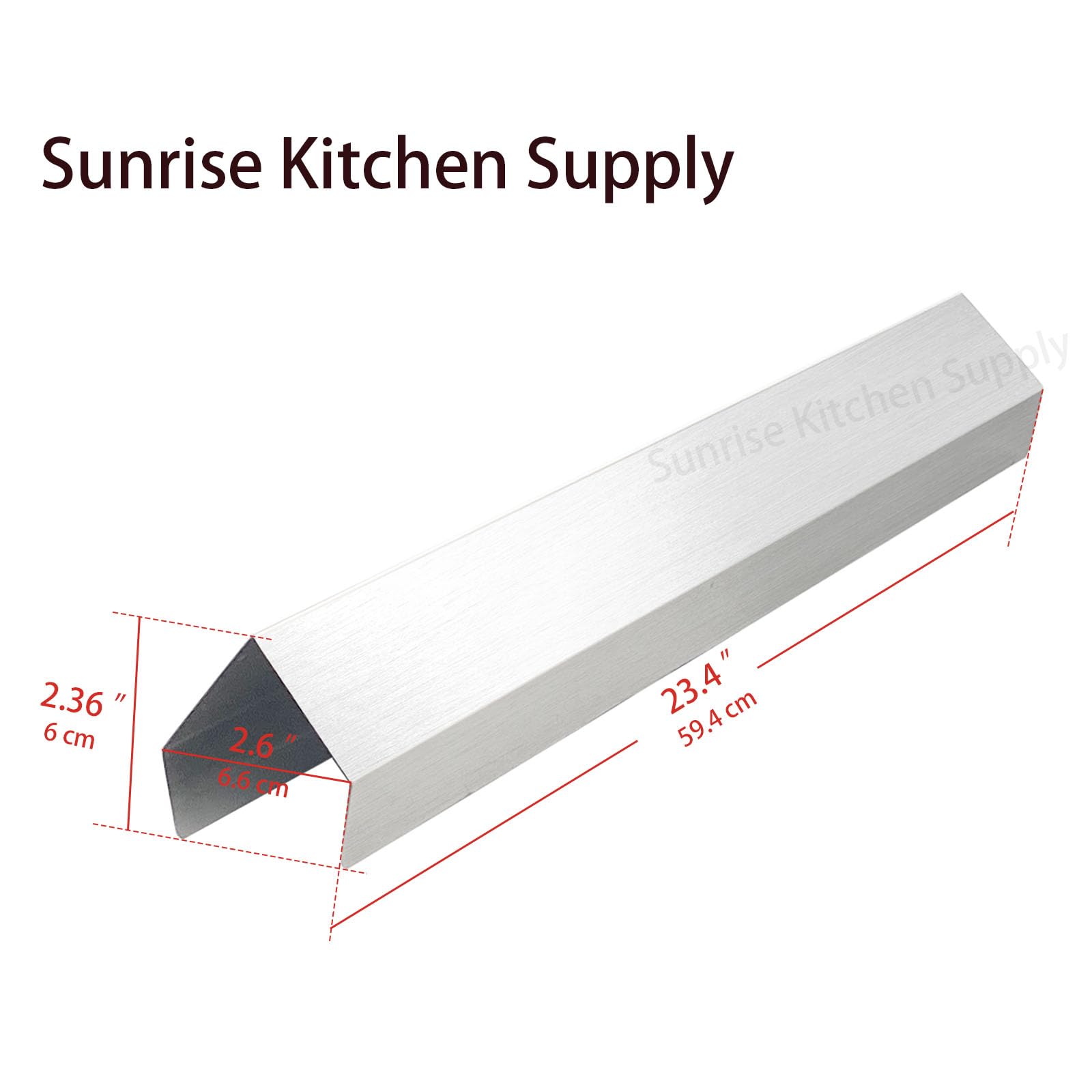 Sunrise Kitchen Supply Stainless Steel Deep Fryer Joining Strip/Connector (23 3/8"L x 2 3/8"W)