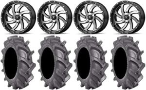 bundle - 9 items: msa mach switch 18" wheels 33" bkt at 171 tires [4x137 bolt pattern 12mmx1.5 lug kit]