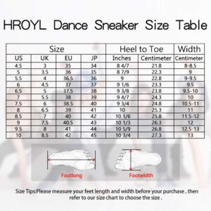 HROYL Leather Jazz Dance Shoes Slip on Practice Jazz Modern Shoes for Unisex Model-Z-359 Beige 6.5 B(M) US