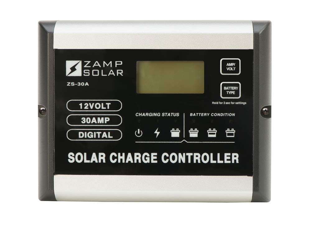 Zamp Solar Legacy Series 115-Watt Roof Mount Solar Panel Kit with Digital Charge Controller. Durable Off-Grid Solar Power for RV Battery Charging - KIT1003