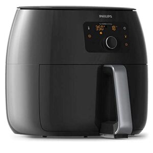 philips avance collection xxl digital twin turbostar airfryer black/silver - hd9650/96 (renewed)