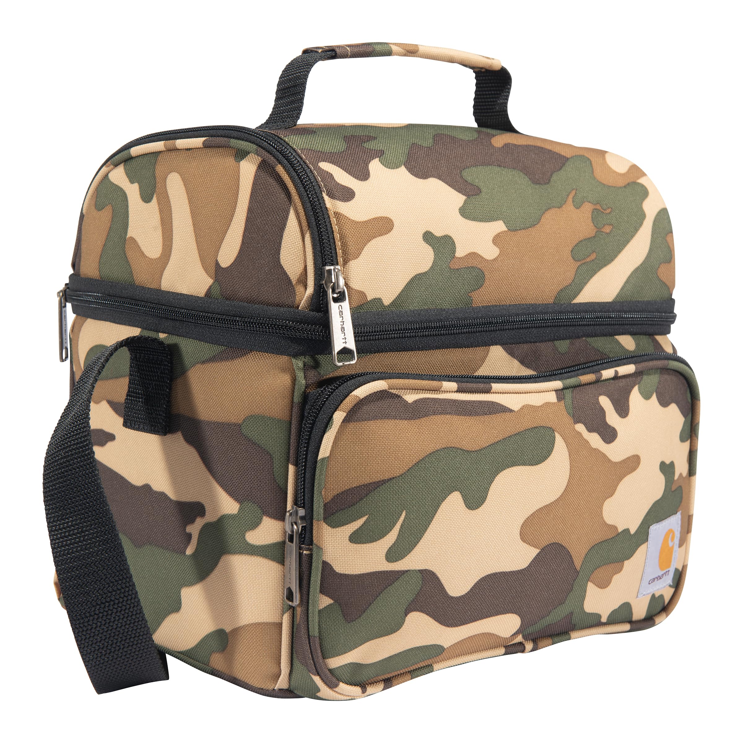 Carhartt Insulated 12 Can Two Compartment Lunch Cooler, Camo, One Size