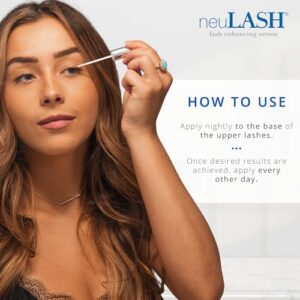 Eye Lash Enhancing Serum for Thicker, Longer Looking Lashes - neuLASH Eyelash Serum by Skin Research Laboratories - Advanced Formula Improves the Look of Natural Lash Follicles & Healthy Lash Lines