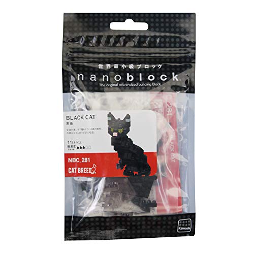 Nanoblock - Cat Breed (Black Cat) [Cats], Collection Series Building Kit