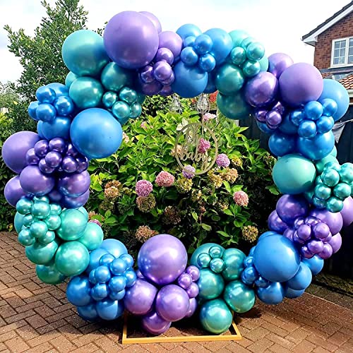 Party Balloons 12inch 50pcs Assorted Color Metallic Latex Balloons Birthday Helium Balloons