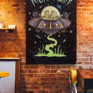 Calhoun Rick and Morty Indoor Wall Banner (30" by 50") (Space Cruiser)