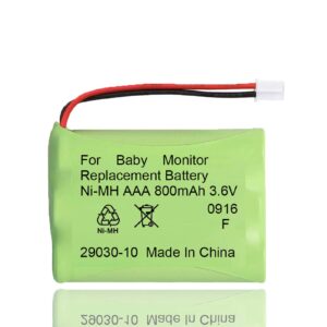 for summer infant baby monitor replacement battery for summer infant wide view 28650 29000 29000a & clear sight 29040 29030 parent handheld 3.6v 800ma