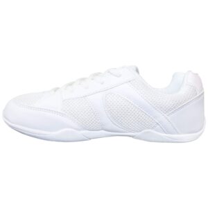 danzcue aurora cheer shoes, white, 7m