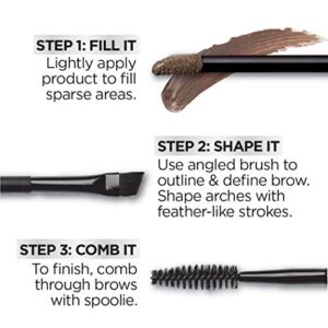 L'Oreal Paris Unbelieva-Brow Longwear Waterproof Tinted Brow Gel, Smudge-resistant, Transfer- Proof, Quick Drying, Easy and quick application with precise brush, Brunette, 0.15 fl. oz.