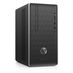 HP 590-p0033w Pavilion Desktop i3-8100 3.6GHz 4GB RAM 1TB HDD Win 10 Home Ash Silver