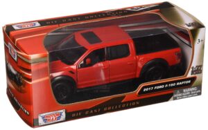 motormax 79344rd 1: 27 w/b - 2017 ford f-150 raptor, red