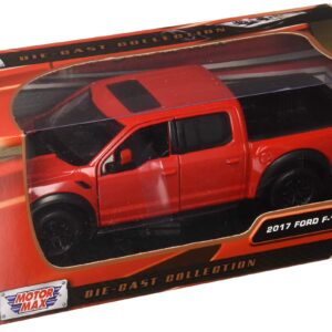 Motormax 79344RD 1: 27 W/B - 2017 Ford F-150 Raptor, Red