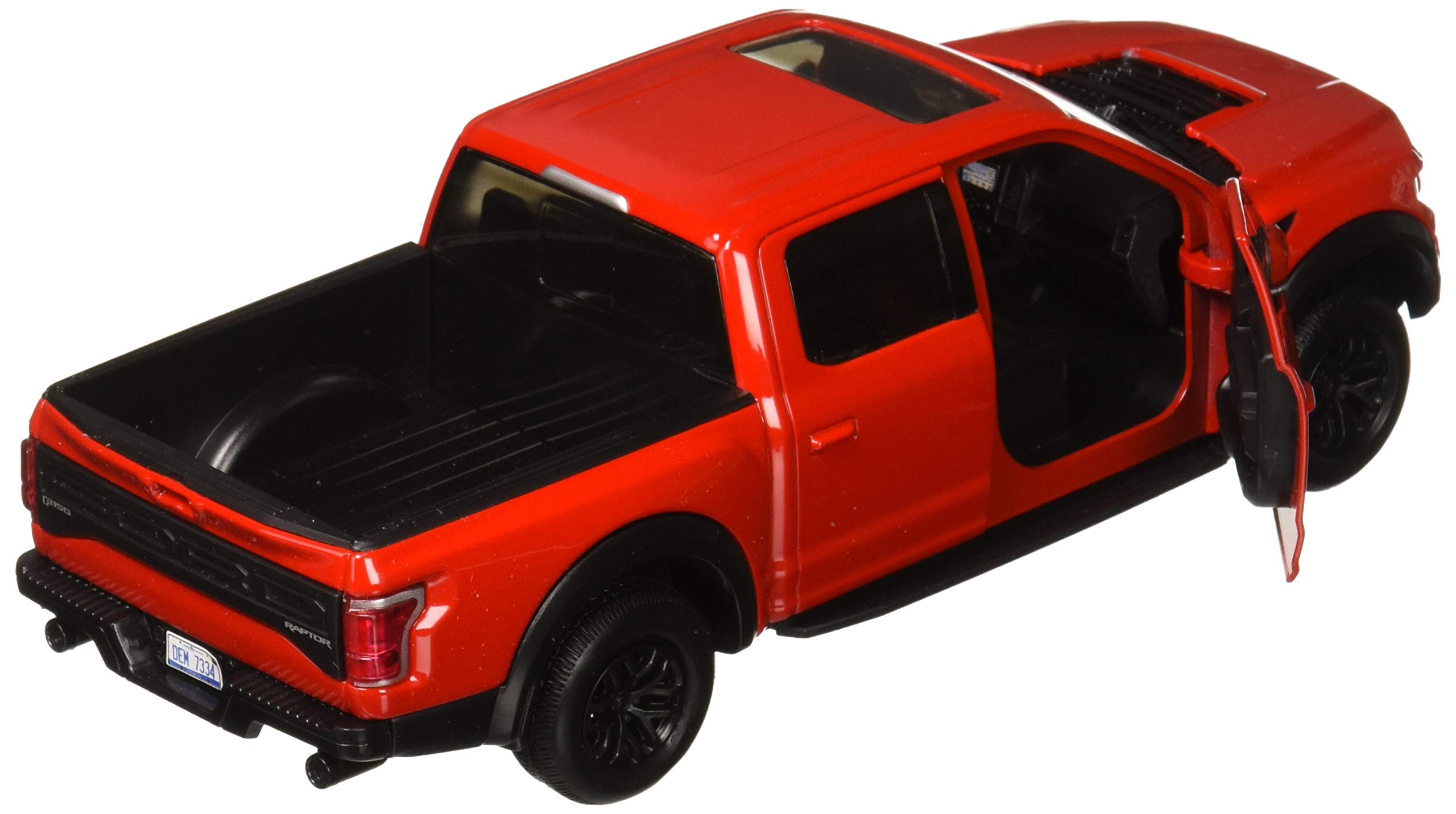 Motormax 79344RD 1: 27 W/B - 2017 Ford F-150 Raptor, Red