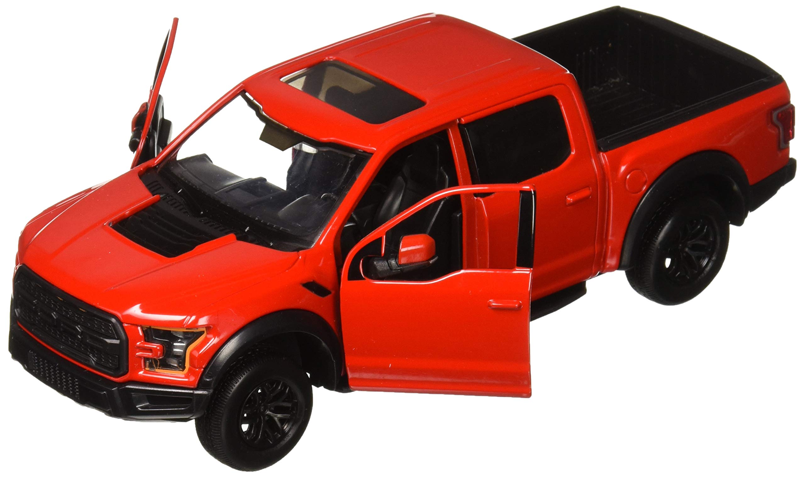 Motormax 79344RD 1: 27 W/B - 2017 Ford F-150 Raptor, Red