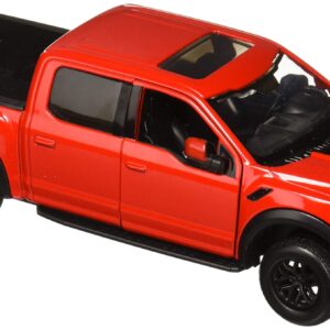 Motormax 79344RD 1: 27 W/B - 2017 Ford F-150 Raptor, Red