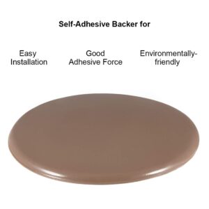 uxcell 80mm Wall Protectors Self Adhesive Door Handle Bumper Guard Stopper Silicone Stop Brown