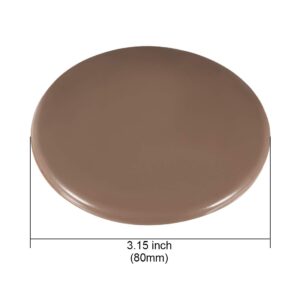 uxcell 80mm Wall Protectors Self Adhesive Door Handle Bumper Guard Stopper Silicone Stop Brown