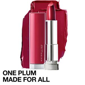 Maybelline New York Color Sensational Made for All Lipstick,388 Plum For Me, Satin Purple Lipstick