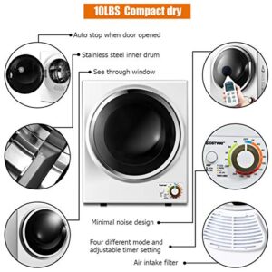 COSTWAY Electric Tumble Dryer, Sliver