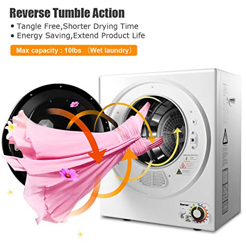 COSTWAY Electric Tumble Dryer, Sliver