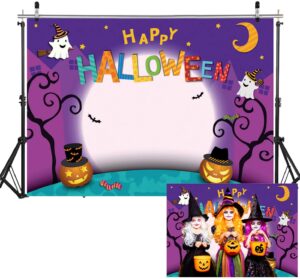 wolada 7x5ft cartoon halloween photo backdrop pumpkin moon photography backdrops halloween party banner trick or treat backdrop halloween decoration kids halloween party photography backdrop 11131