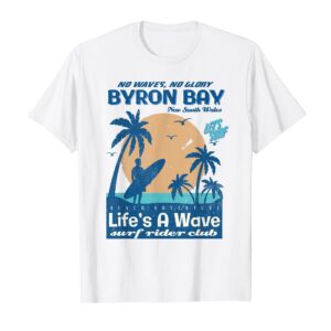 Byron Bay New South Wales Australia Surf Rider Club T-Shirt T-Shirt