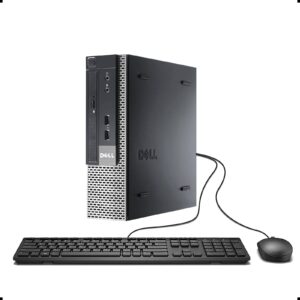 dell optiplex 990 usff desktop computer pc, intel quad core i7-2600s up to 3.8ghz, 16g ddr3, 256g ssd, wifi, bt, dp, vga, windows 10 pro 64 bit-multi-language supports english/spanish/french(renewed)