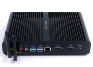 kingdel nc860 fanless mini pc, powerful nettop computer, intel i7-8550u 8th gen. 4 cores cpu, 16gb ddr4 ram, 512gb ssd, 4k 4096x2304, hd port, dp, metal case, w-11 pro