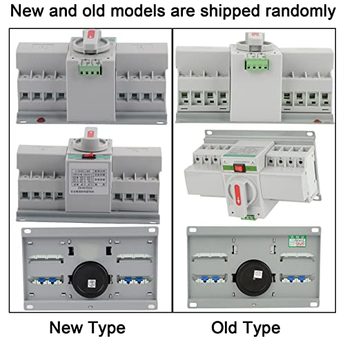 220V 63A Automatic Transfer Switch, Mini Intelligent Dual Electronic Power Circuit Breaker (4P)