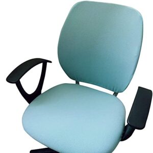 Flexible Computer Chair Cover Office Swivel Chair Cover- Protective & Stretchable Universal Chair Covers Stretch Rotating Chair Slipcover (Blue)