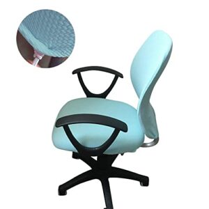 Flexible Computer Chair Cover Office Swivel Chair Cover- Protective & Stretchable Universal Chair Covers Stretch Rotating Chair Slipcover (Blue)