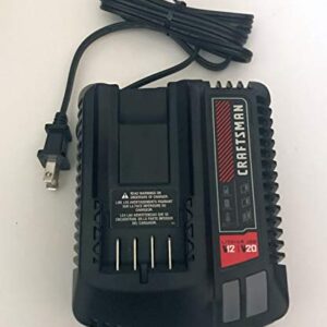 CRAFTSMAN V20 Battery Charger, LED Charging Indicator, Compatible with all CRAFTSMAN V20 Power Tool and Outdoor Tool Batteries (CMCB104)