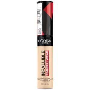 L'Oreal Paris Makeup Infallible Full Wear Waterproof Matte Concealer, Full Coverage, Ivory, 0.33 fl. oz.