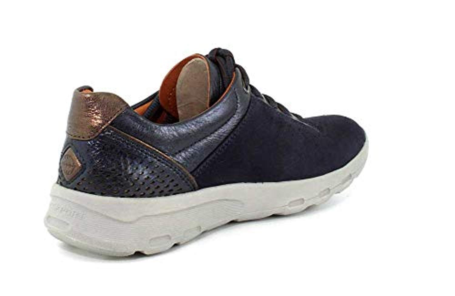 Rockport Womens Lets Walk W Ubal Blue Nubuck Sneaker - 8 M