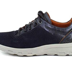 Rockport Womens Lets Walk W Ubal Blue Nubuck Sneaker - 8 M