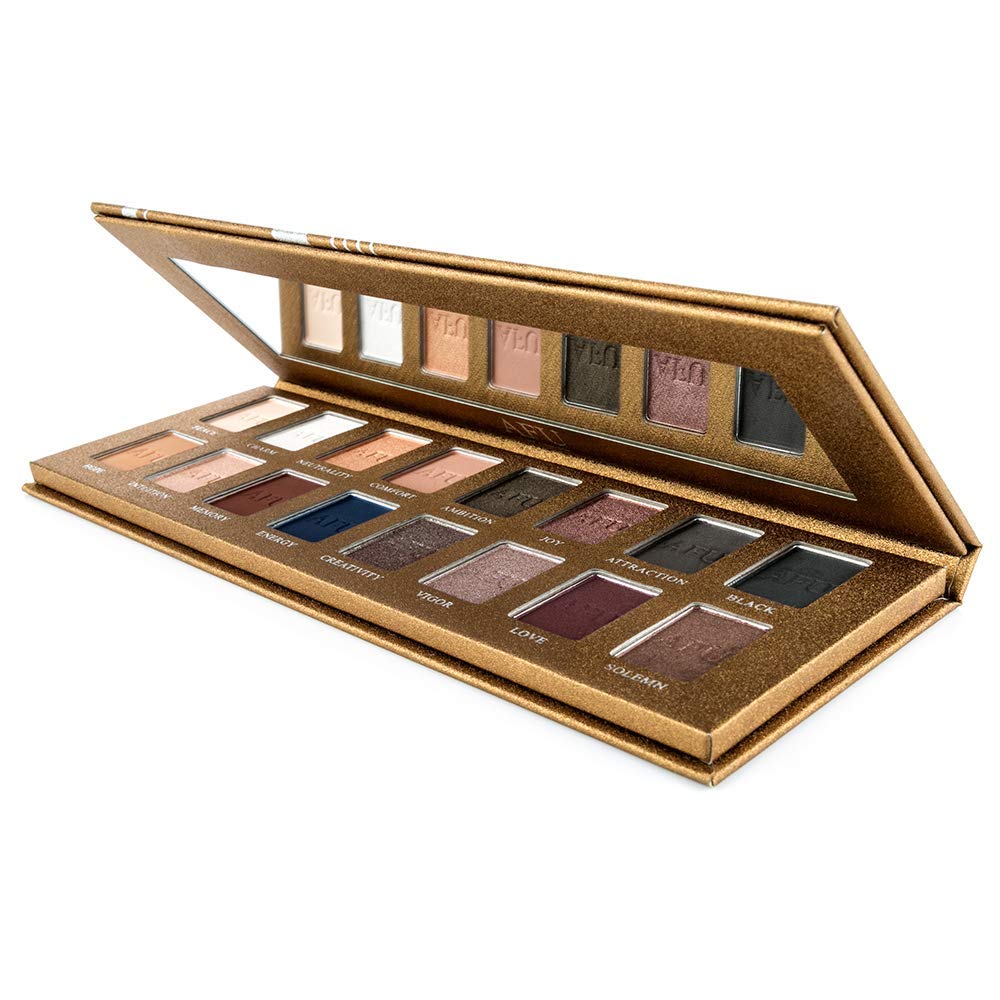 AFU 16 Colors Eyeshadow Palette, Makeup pallet Eye Shadow Highly Pigmented Waterproof Cosmetics