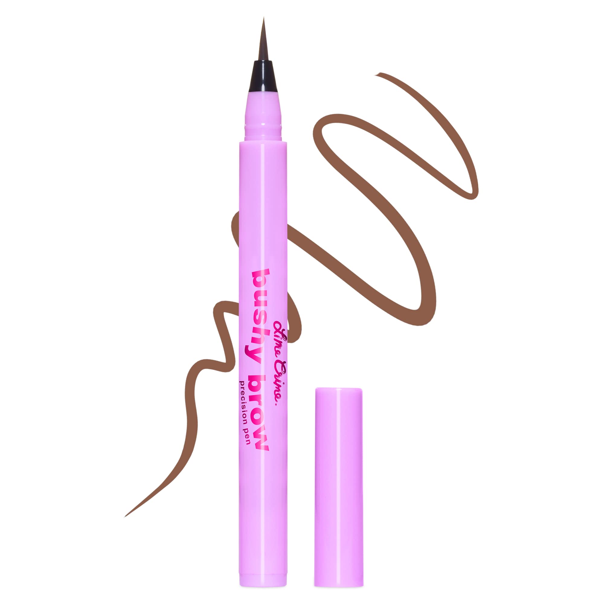 Lime Crime Bushy Brow Pen, Baby Brown (Cool Light Brown) - Thin Precision Eyebrow Pencils Define, Shape, Build, Fill In & Flick Up - Eyebrow Filler for Natural Looking Brows - Vegan & Cruelty-Free…