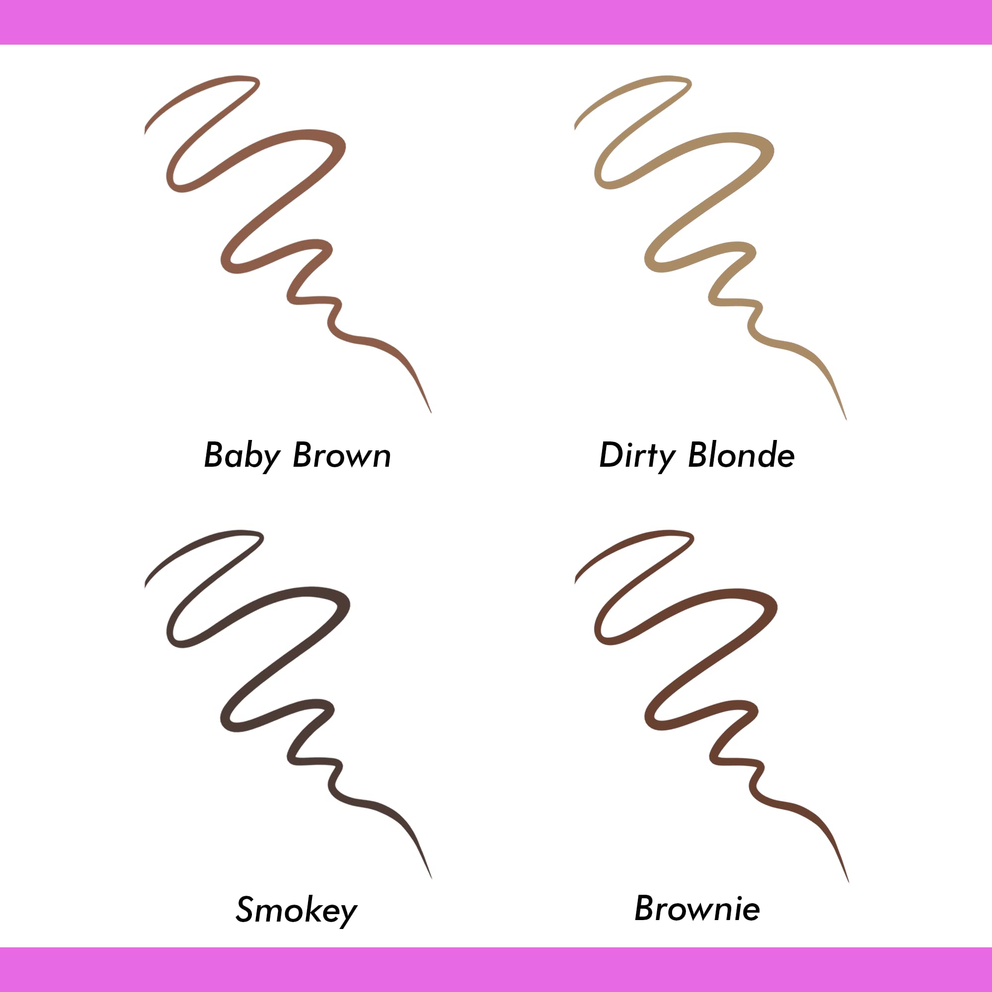 Lime Crime Bushy Brow Pen, Baby Brown (Cool Light Brown) - Thin Precision Eyebrow Pencils Define, Shape, Build, Fill In & Flick Up - Eyebrow Filler for Natural Looking Brows - Vegan & Cruelty-Free…