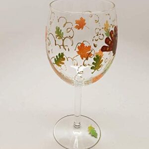 Thanksgiving Turkey Wine Glass Great addition to your fall decor