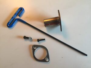 genexhaust for honda eu3000is generator 1" steel exhaust extension (hardware only)