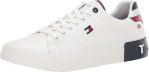 tommy hilfiger men's rezz sneaker, white multi 120, 10m