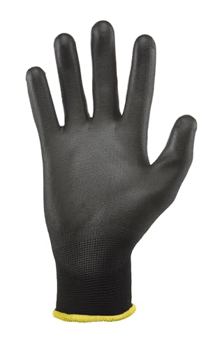 Gorilla Grip Gloves, Max Grip, All Purpose Work Gloves, Slip Resistant, Nylon Shell, Medium, 15 Pairs