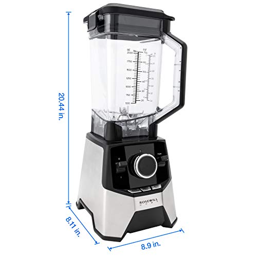 Rosewill Professional Blender, Industrial Power High Speed Commercial Blender, Quiet 1400 Watt 33000 RPM Motor - RHPB-18001