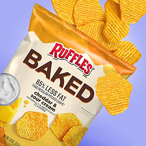 Baked Ruffles Baked Ruffles Cheddar Sour Cream, Pack of 40