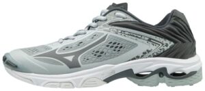 mizuno women's wave lightning z5 volleyball shoe, grey, 9 b us