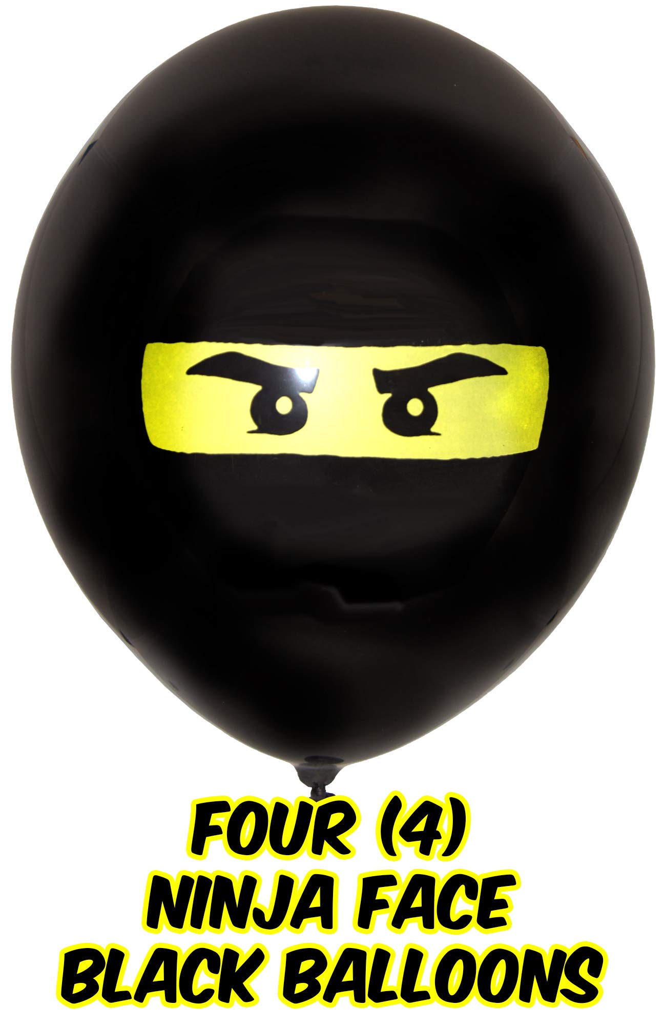 Party Ninja 24 Pack of Colorful 12-inch Birthday Balloons for Building Brick Theme Party - DOUBLE SIDED PRINTS - Character Faces - Happy Birthday Balloons for Boys & Girls Party Supplies…