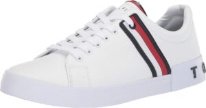 tommy hilfiger men's ramus sneaker, white multi 120, 9.5m