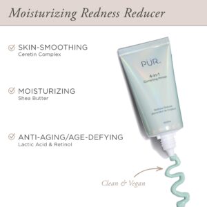 PÜR MINERALS 4-in-1 Correcting Primer, Pore Reducer, Makeup Primer, Redness Reducer, Cruelty-Free, Lightweight Formula, Vegan Friendly - Redness Reducer