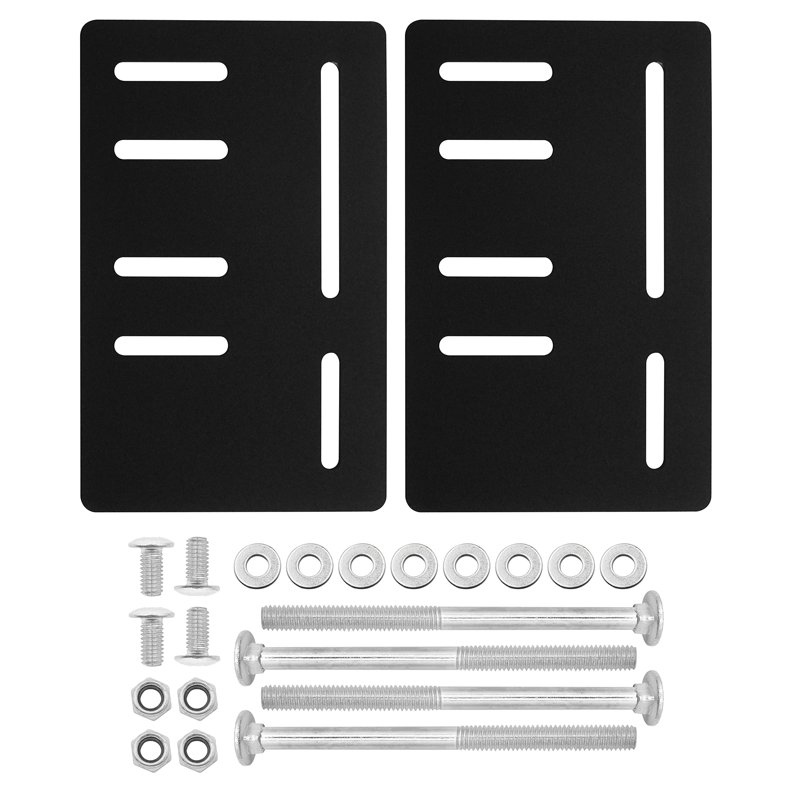 2 Pcs Bed Frame Headboard Modification Plate Designed to Attach Bolt-on headboard Vertical Brackets,Fit for Extra Heavy Duty Headboard.